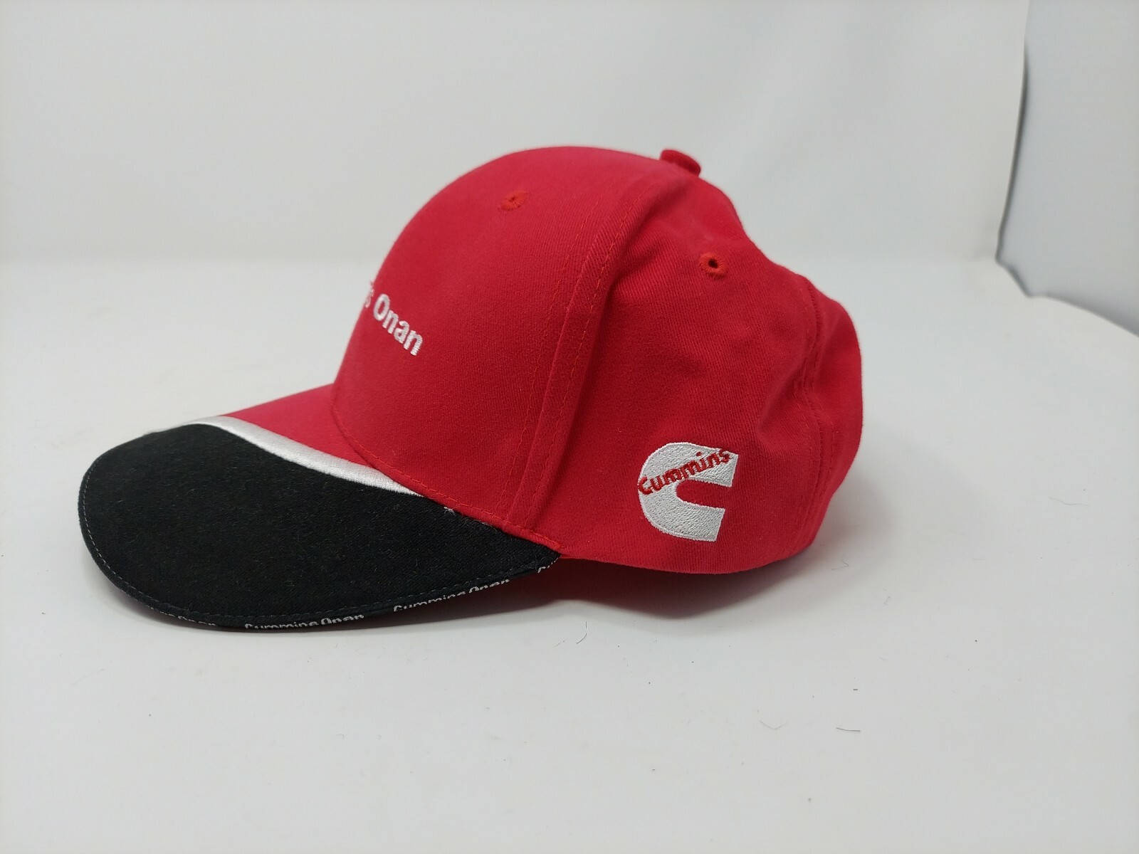 Cummins Onan Red White Black Baseball Style Hat Cap A… - Gem