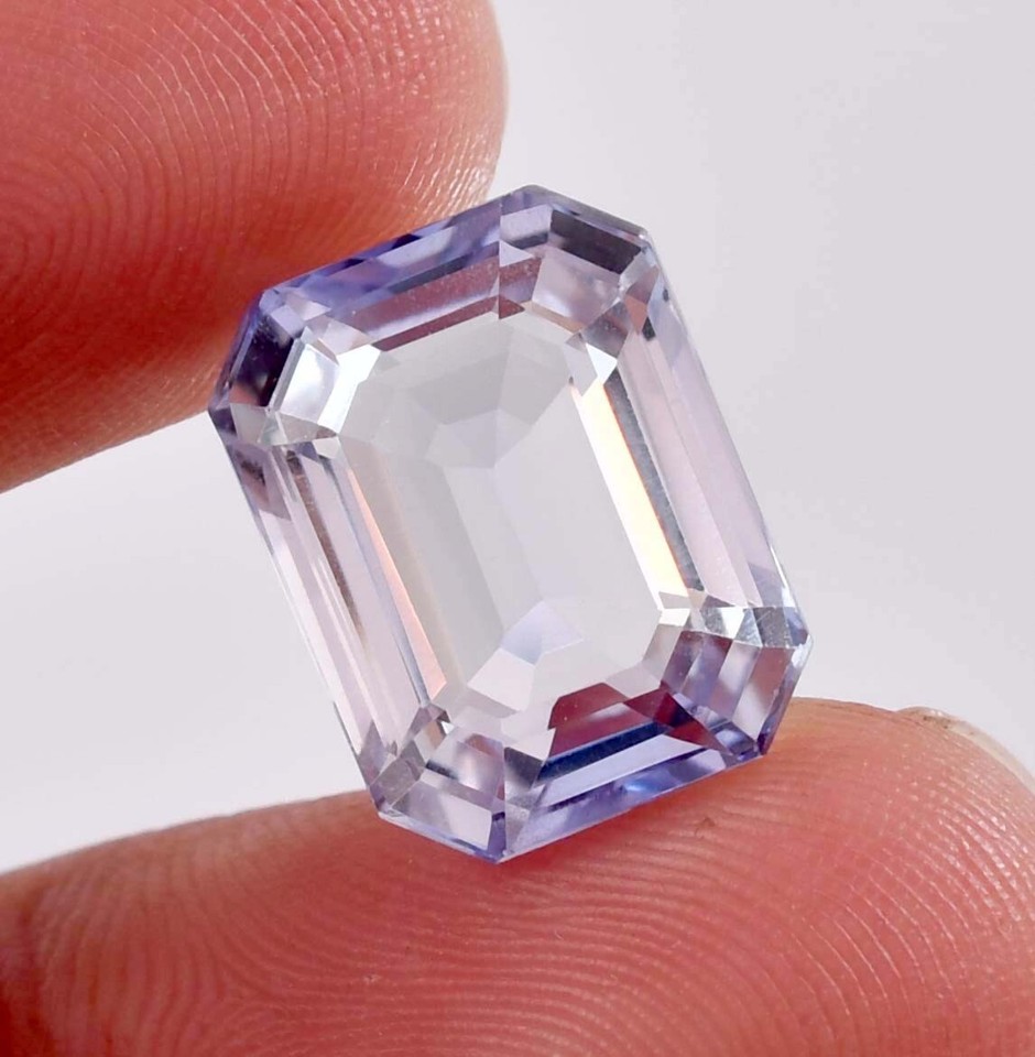 15 x 12 mm Flawless 16.40 Ct Natural Blue Namibia Jeremejevite GIT ...