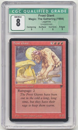 Graded Gold Signed Frost Giant CGC 8 Legends Artist Daniel Gelon 1994 ...