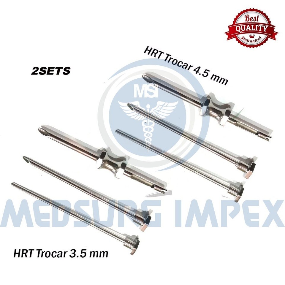 HRT Trocar 3.5 mm and 4.5mm Hormone Replacement Pellet Insertion Kit 2 ...