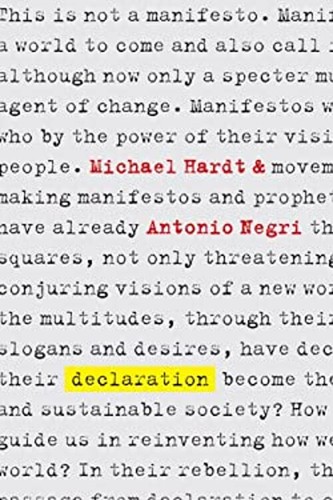 Declaration Paperback Antonio, Hardt, Michael Negri 9780786752904| eBay