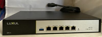 LUXUL EPIC 4 ABR-4500 MULTI-WAN GIGABIT ROUTER ETHERNET SWITCH NETWORK ...