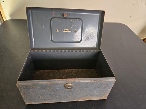 Vintage Craftsman Grey Metal Box w/ Handle, 9.5x5.25x5, No Key | eBay