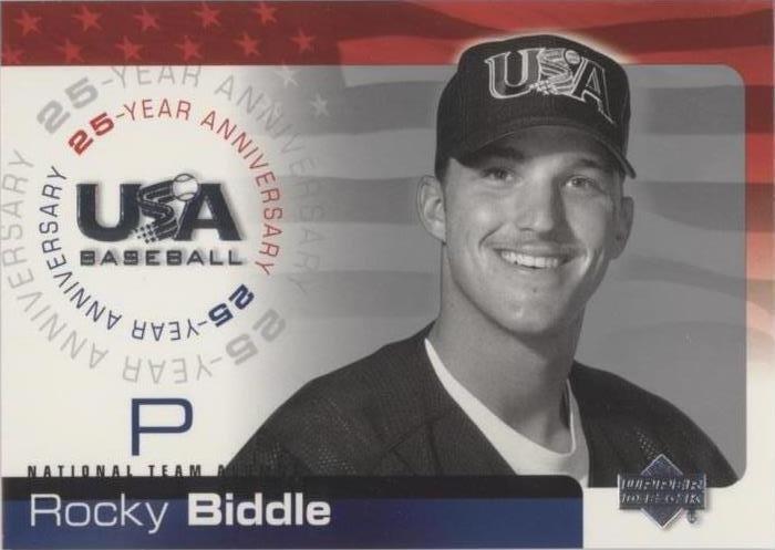 2004 Upper Deck USA Baseball 25-Year Anniversary - Rocky Biddle #USA-16 ...