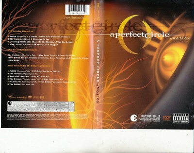 A Perfect Circle-A Motion-2004-[DVD and CD Set]-Music Band APC-DVD ...