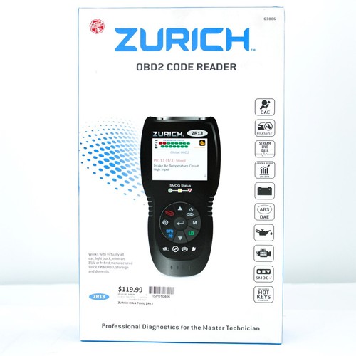 ZURICH ZR13 OBD2 CODE READER (ISP010406) 792363638067| eBay