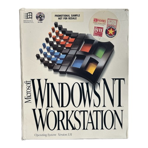 Vintage Microsoft OS Windows NT Workstation Version 3.51 | eBay