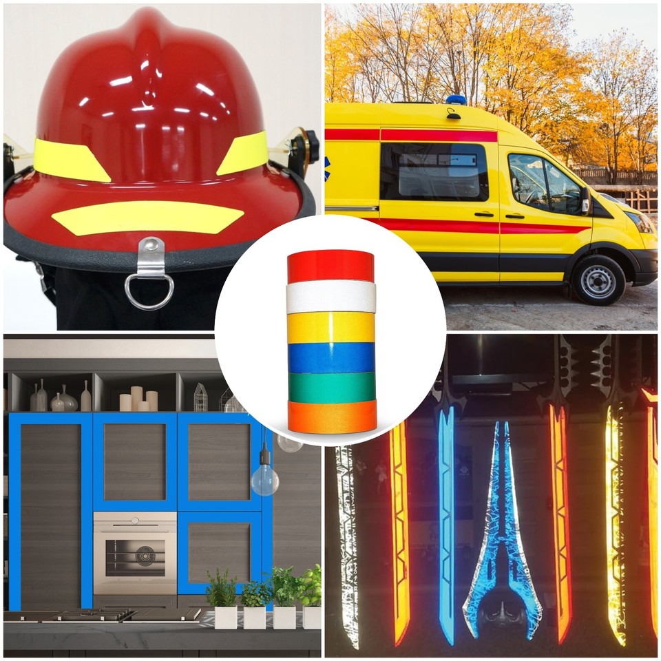 Yellow Engineer Grade Retro Reflective Pinstripe Tape: 1 in. x 30 ft ...