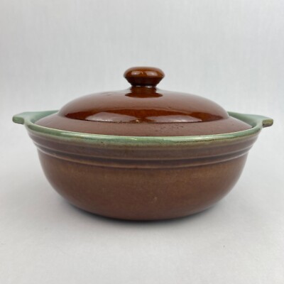 Vintage 1960s Carbone Country Fare 2.5 QT Covered Casserole Dish Brown ...