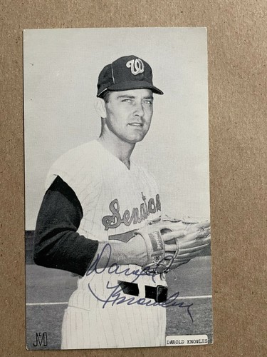 Washington Senators signed JD McCarthy Postcard Darold Knowles | eBay