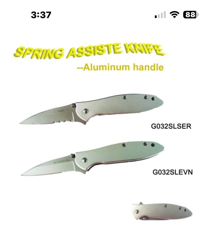 7.5" Silver Shark Serrated Blade Frosted Spring Assisted Folding Pocket Knife | eBay