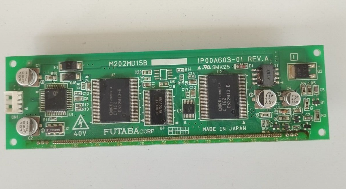 Display VFD FUTABA M202MD15B 2x20 FRU P/N 15K2011 4840 IBM SOLO DISPLAY ...