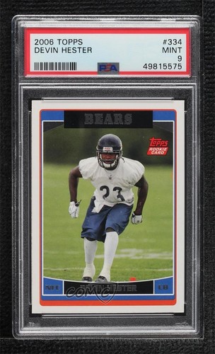 2006 Topps Devin Hester #334 PSA 9 MINT Rookie RC HOF | eBay
