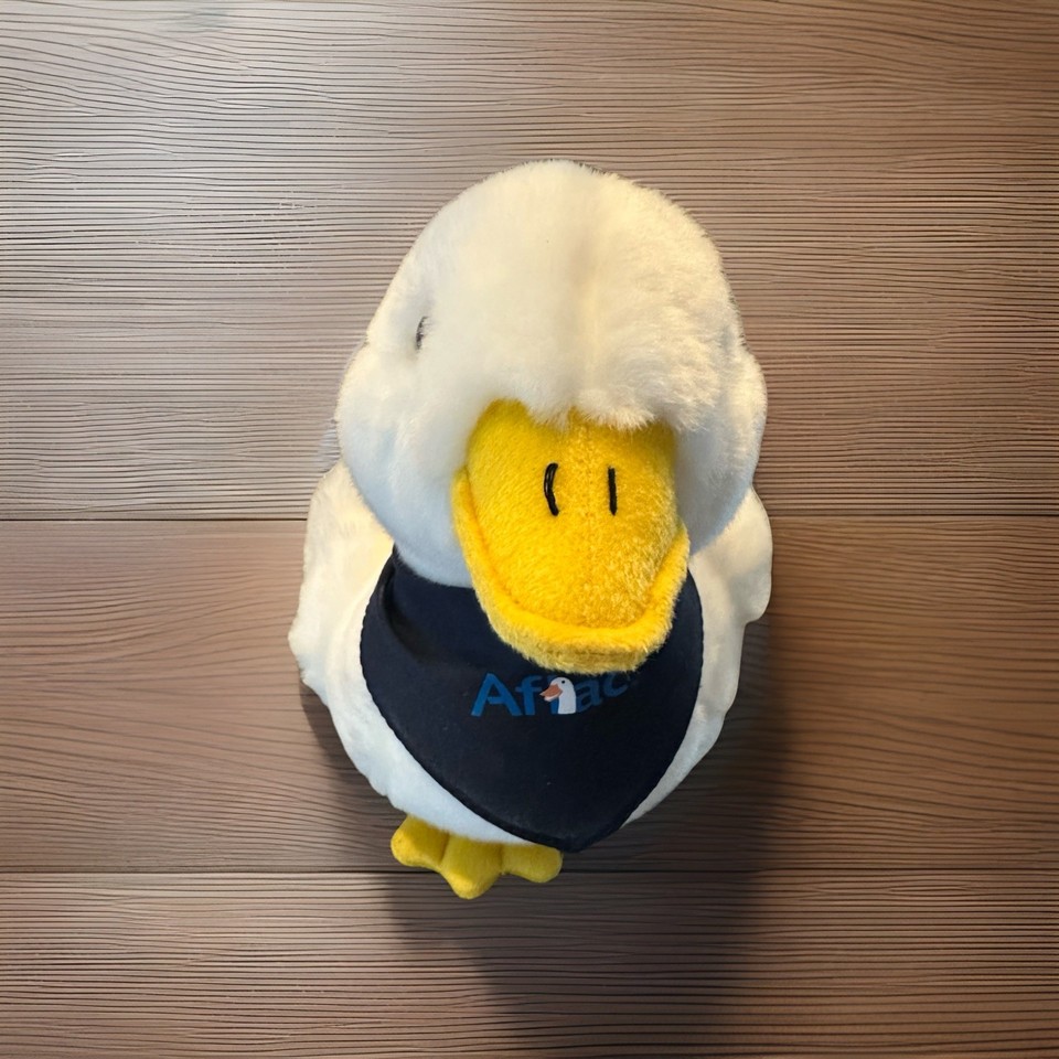 AFLAC Talking Duck Soft Plush FOOD SNACK BOWL Duck 10” Rare Toy ...