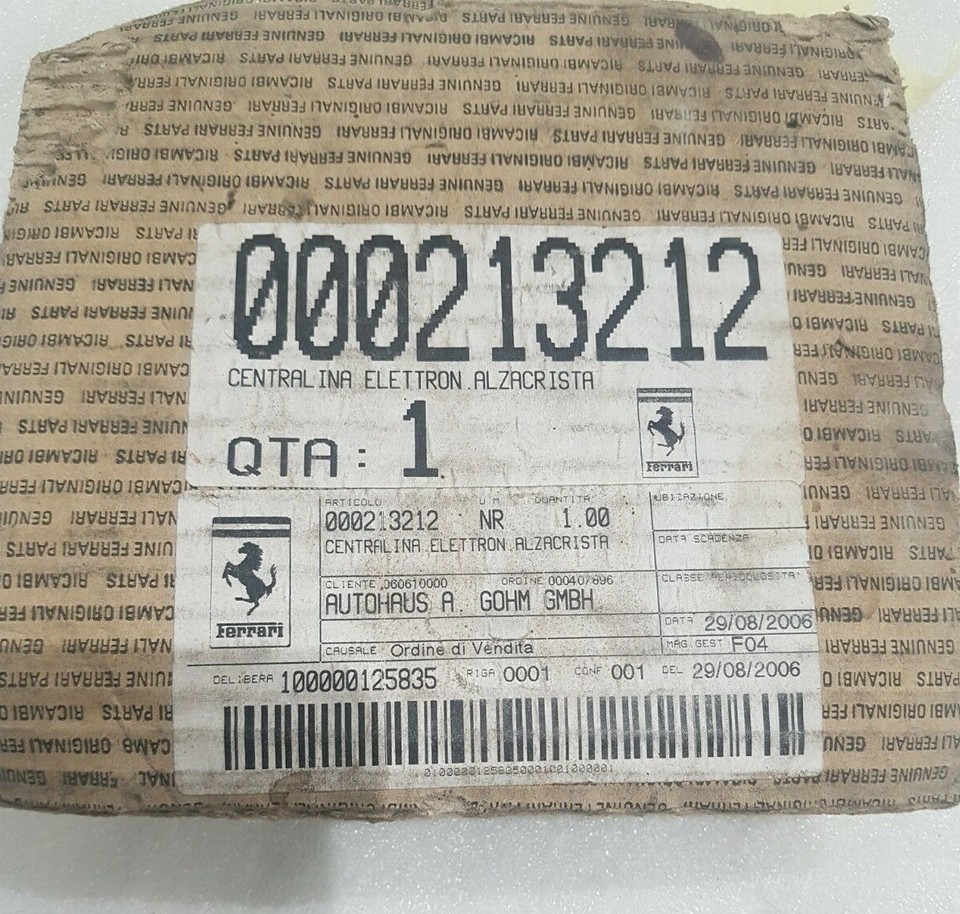 Ferrari 360 430 ECU Fensterhebermodul glass lifting electronic control ...