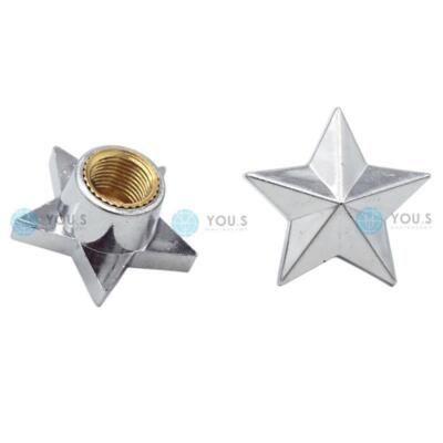 2 X You.S Aluminium Stern Valve Caps Silver Cover for Car Vehicle Truck ...