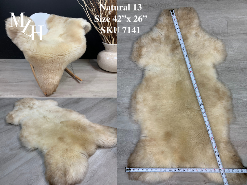 Sheepskin Rug / Genuine Real Natural Sheepskin Rug / Sheepskin Pet Bed ...