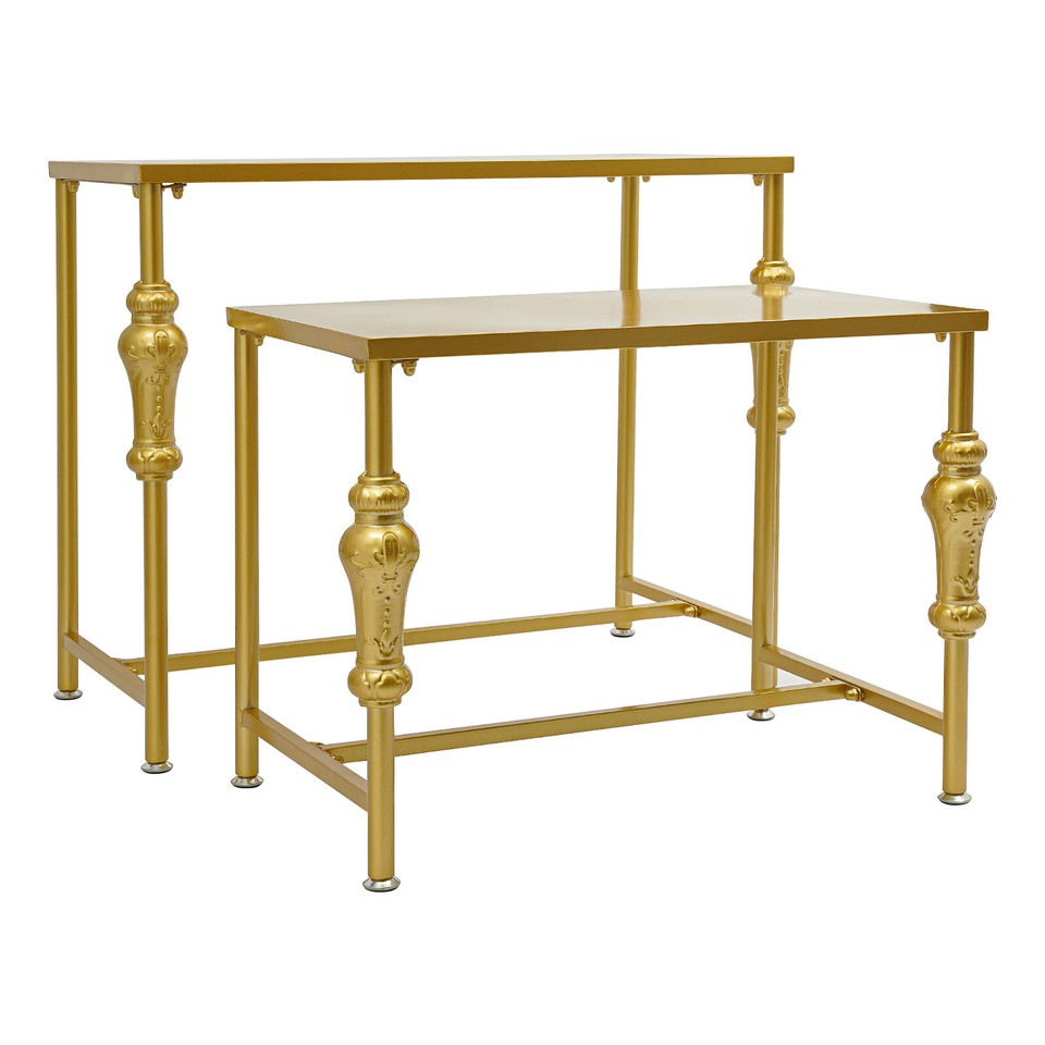 2-tier Gold Elegant Display Table Handbag Display Stand Racks For ...