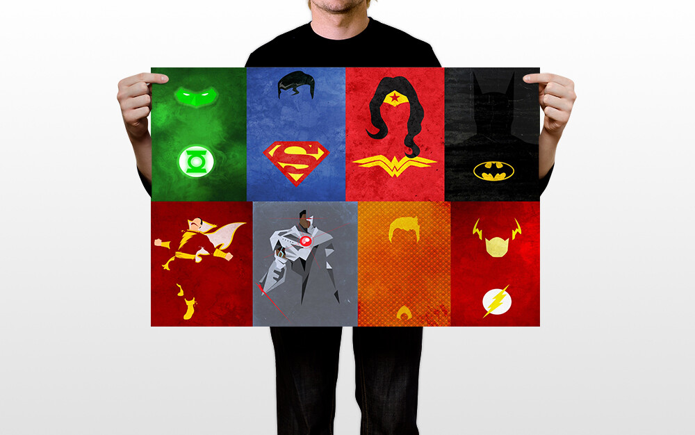 Justice League Minimalist Poster