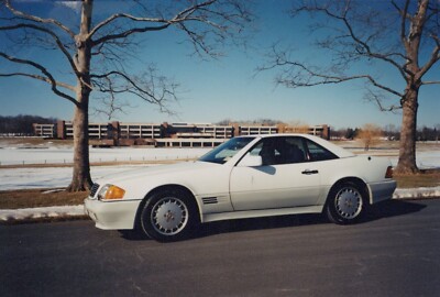 1995 White Mercedes-Benz SL500 Vintage Auto Car Color Photo | eBay