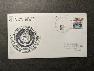 USNS MIRFAK T-AK 271 Naval Cover 1972 Cachet APO 09121 SONDERSTROM ...