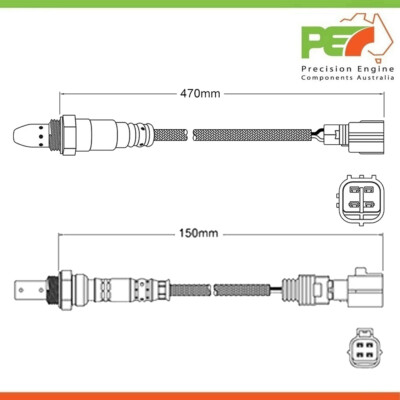 2x Premium Pre & Post-Cat Oxygen Sensors For Toyota Kluger / Highlander ...