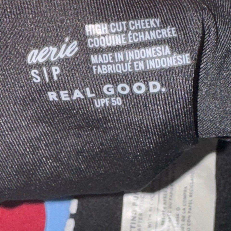 AA-445 Aerie NWT High Cut Cheeky Black & White Dot Summer Swim Bikini Bottoms | eBay