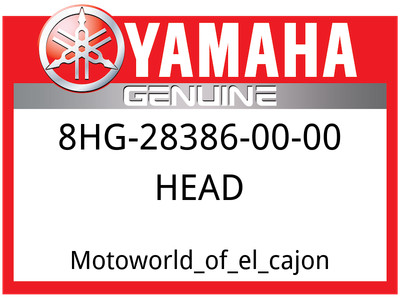Yamaha OEM Part 8HG-28386-00-00 HEAD | eBay