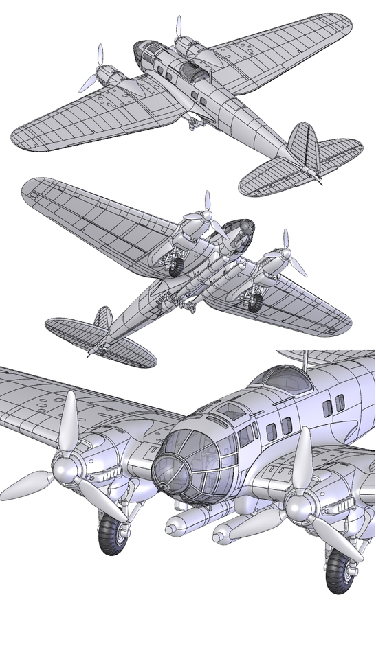 Roden 341 Heinkel He-111 H-6 1/144 model kit | eBay