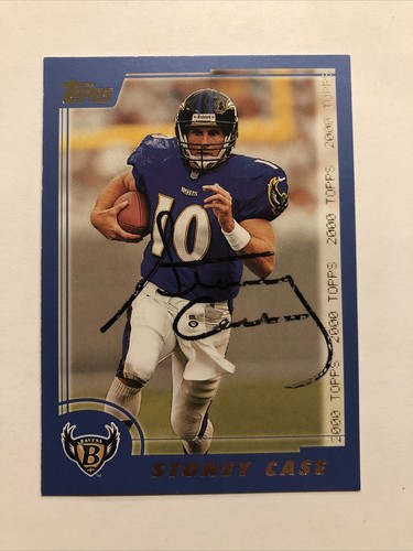 STONEY CASE 2000 TOPPS AUTOGRAPHED SIGNED AUTO FOOTBALL CARD 262 | eBay