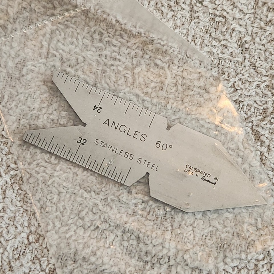 QTY of 1ea. L.A.Spievak Corp "Fish-Tail" 60º Thread Center Gage - new ...