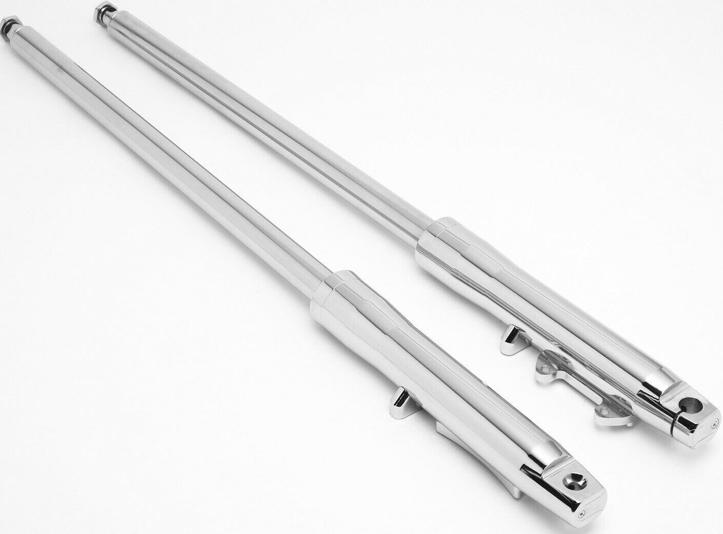 41mm Ultima Billet Chrome -2" Under Stock Fork Assembly for FXST Smooth ...