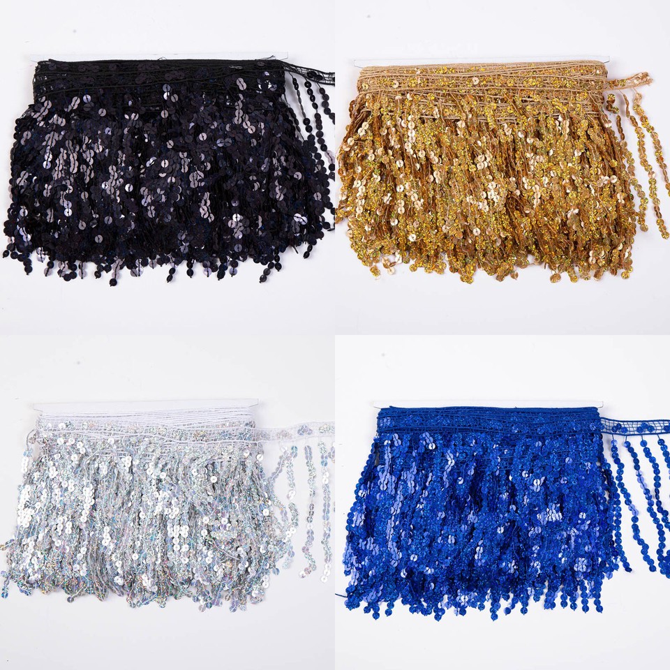 9cm 15cm 20cm 30cm 50cm long fringing tassel trim fringe 6'' 8'' 12 ...