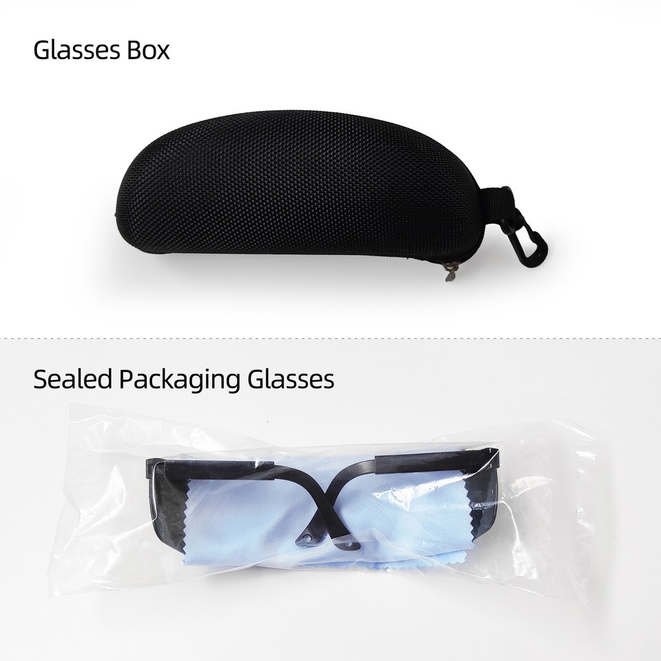 Laser Safety Goggles LED Light Eyes Protection Glasses 200-2000nm Blue ...
