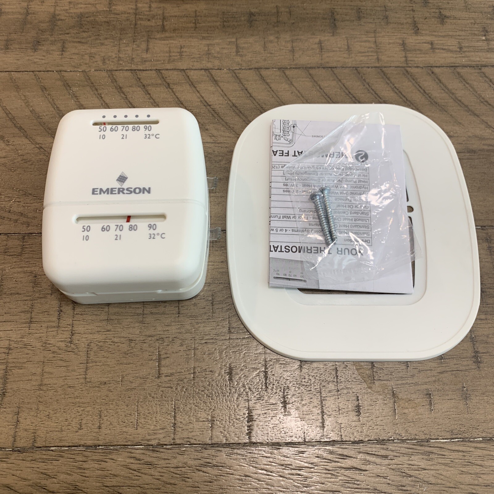 Emerson 1 Heat 1 Cool Mechanical Thermostat White-Rodgers 1C26-101 New ...