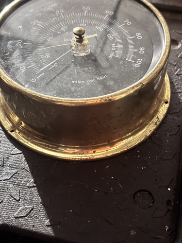 Vintage Original Maximum Inc Dover Mass Brass Wind Speed Gauge | eBay