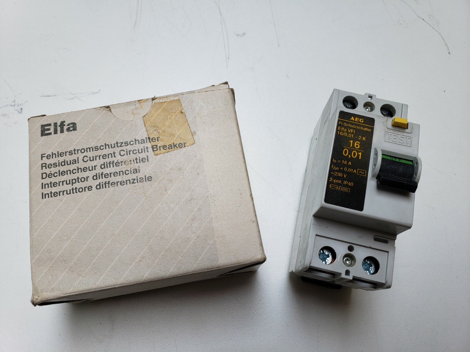 AEG residual current circuit breaker, VFI 16/0.01-2k | eBay