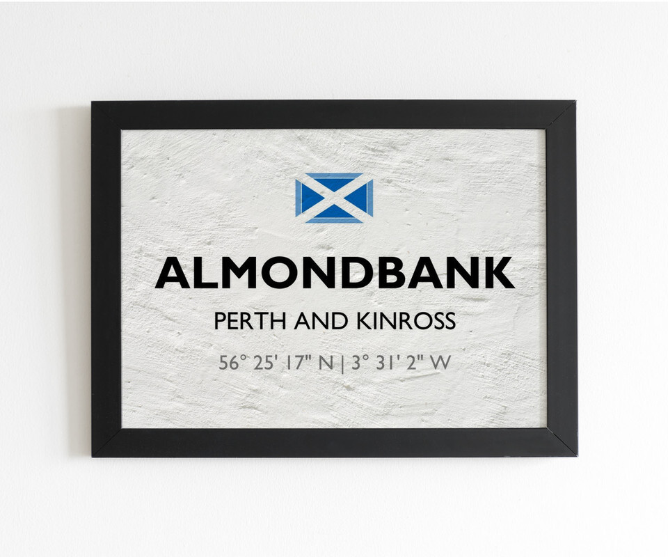 A4 PRINT - Almondbank, Perth and Kinross, Scotland - Lat/Long NO0626 | eBay