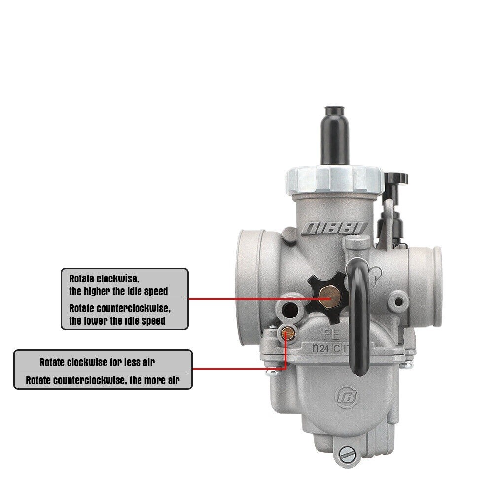 NIBBI Performance Carburetor N22 PE 24mm Flange 4T Apollo RFZ Z40 MAX ...
