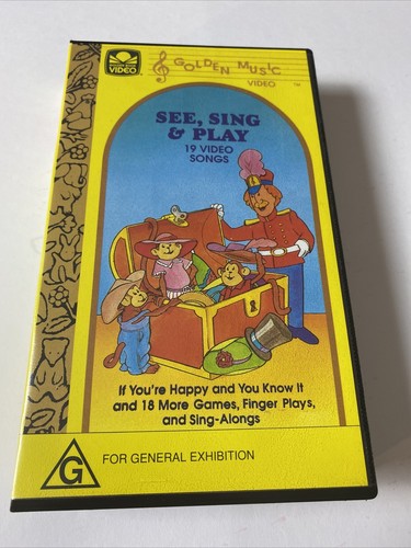 SEE SING & PLAY ~ GOLDEN BOOK VIDEO CLASSIC ~ PAL VHS VIDEO | eBay