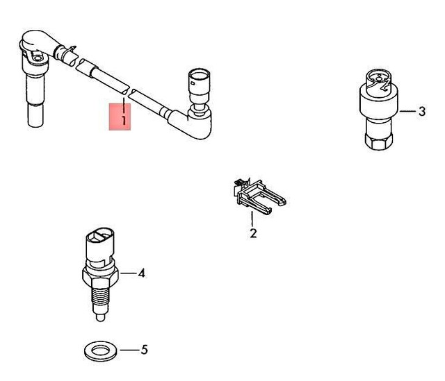 Genuine Speed Sensor VW AUDI Beetle CC EOS Golf R32 GTI Rabbit ...
