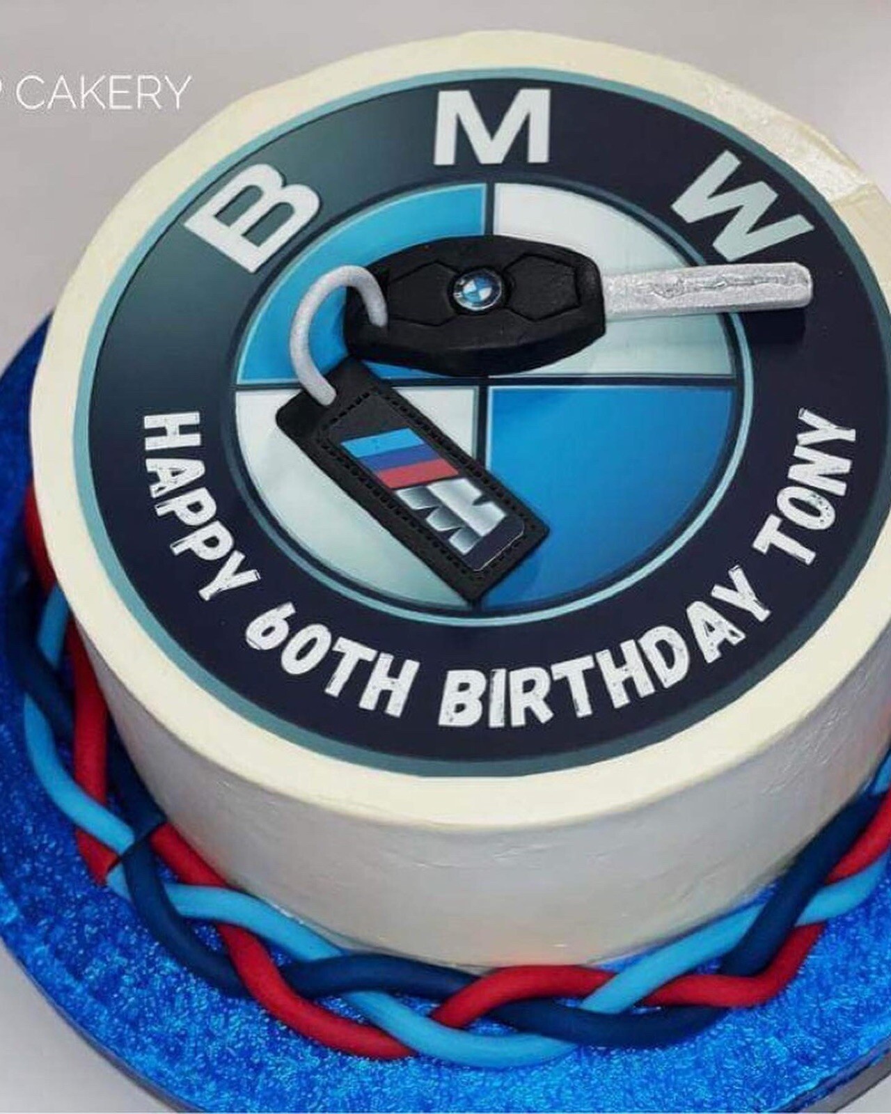 BMW 7" ROUND A4 EDIBLE ICING PRINTED CAKE TOPPER.Personalised | eBay UK