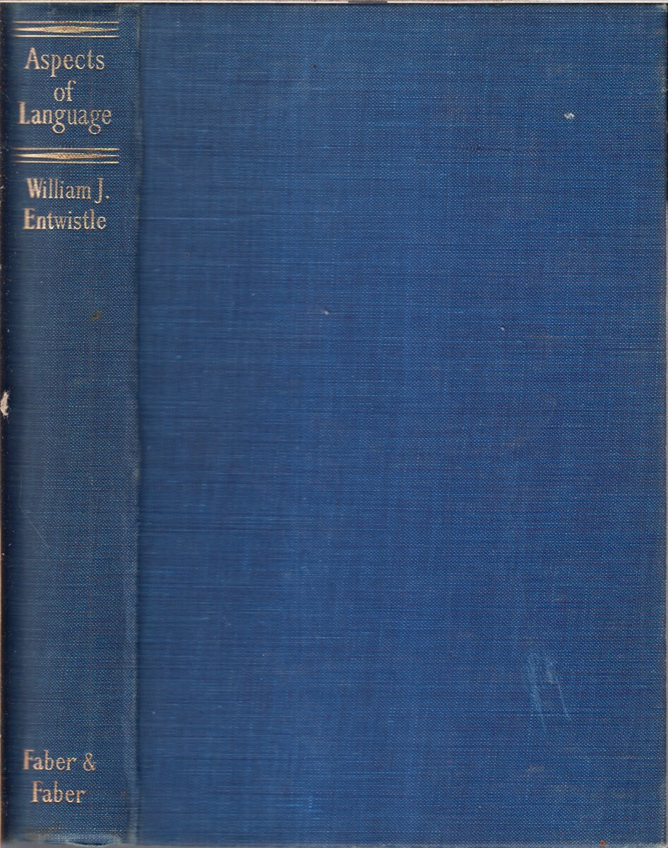 Aspects Of Language By Entwistle, William J. | eBay