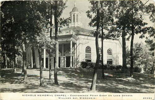 Wisconsin, WI, Williams Bay, Chapel, Conference Point Camp on Lake ...