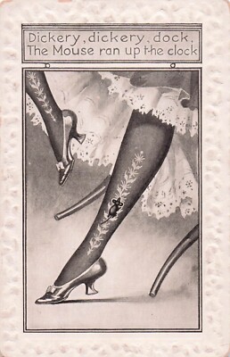 Postcard Vin (1) Dickery, dickery dock, The Mouse ran up the clock. UP ...