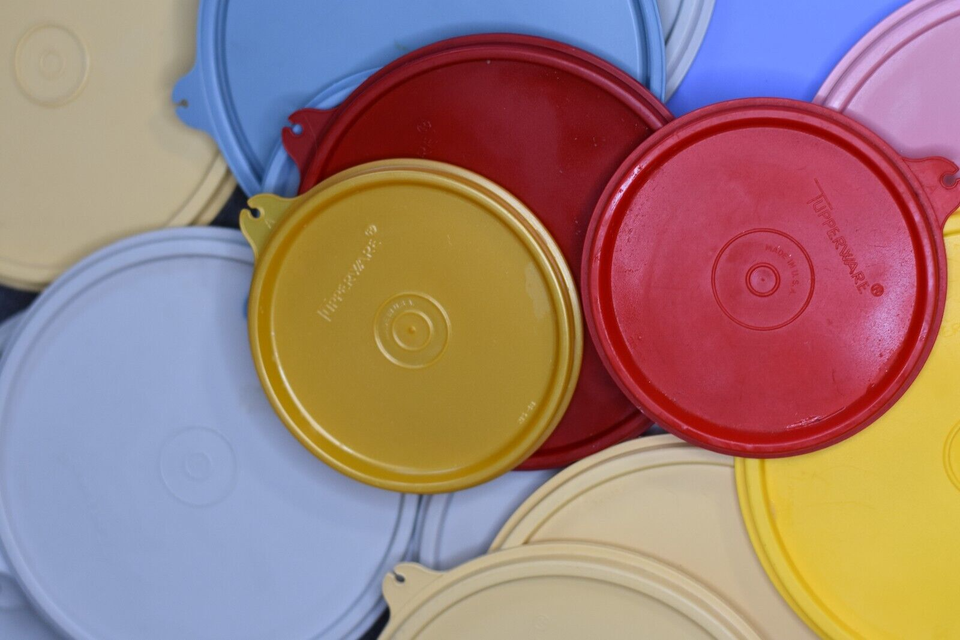 Colored Vintage Tupperware Replacement Lids- A, B, C, X Tabs | eBay