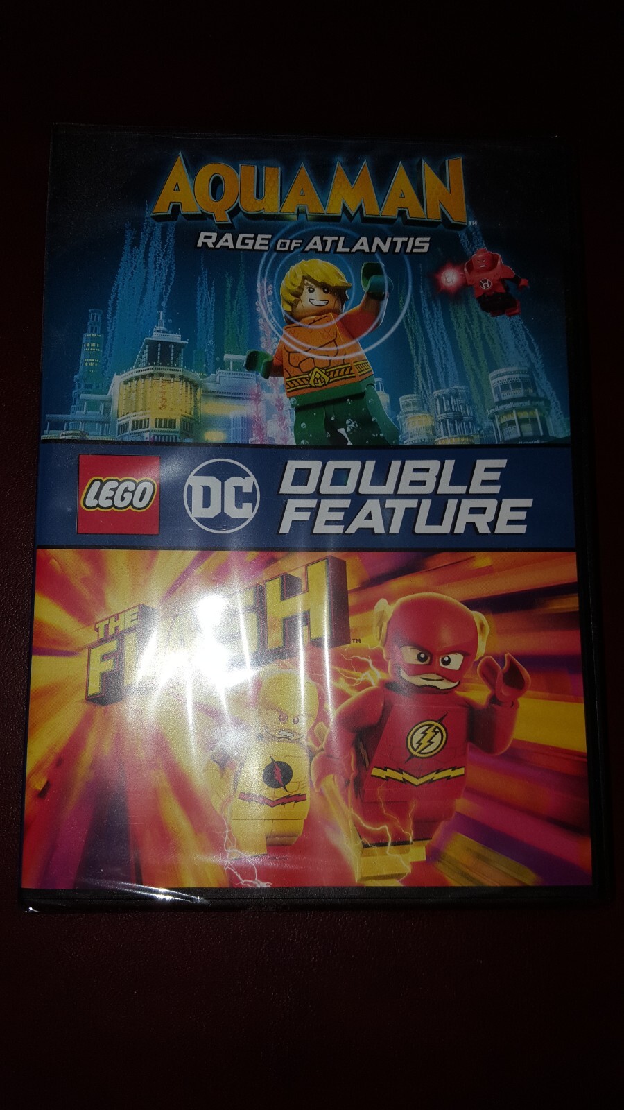 New Lego DC Super Heroes Aquaman & The Flash DVD Double Feature Rage of ...