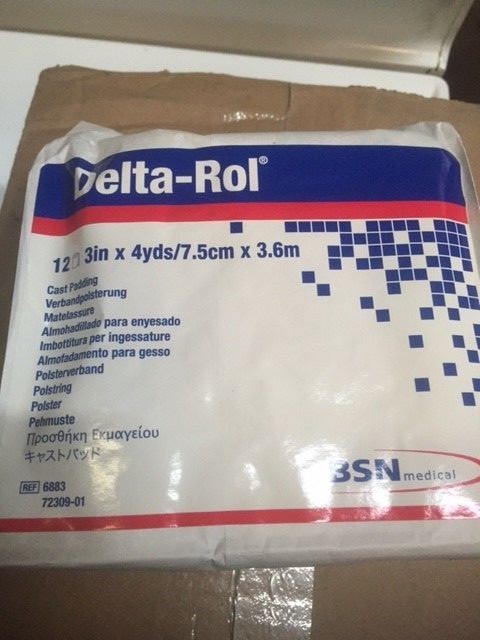 BSN 6883 Delta-Rol 3 Inch yard Cast Padding Synthetic - 12 Rolls Per ...