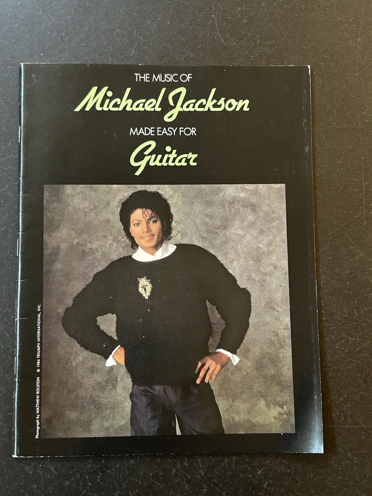 MICHAEL JACKSON Songbook MUSIC OF..MADE EASY FOR GUITAR ('84) 17 songs ...