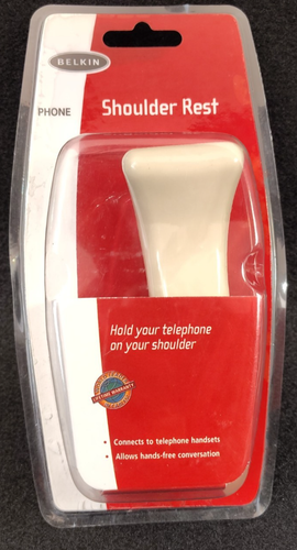 New Sealed Belkin Phone Shoulder Rest F8V150-IV Hands-Free Retro Ivory ...